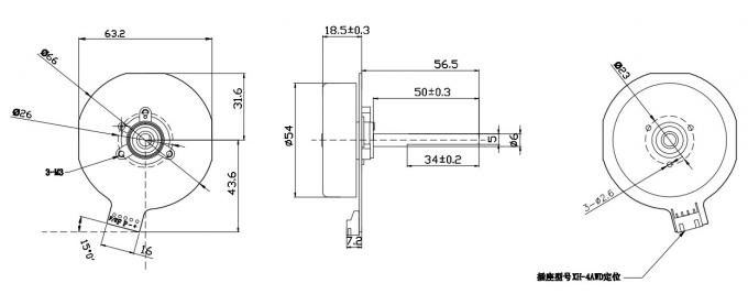 45-08 24V Three Phase Brushless DC Motor PWM Control FG Signal Output